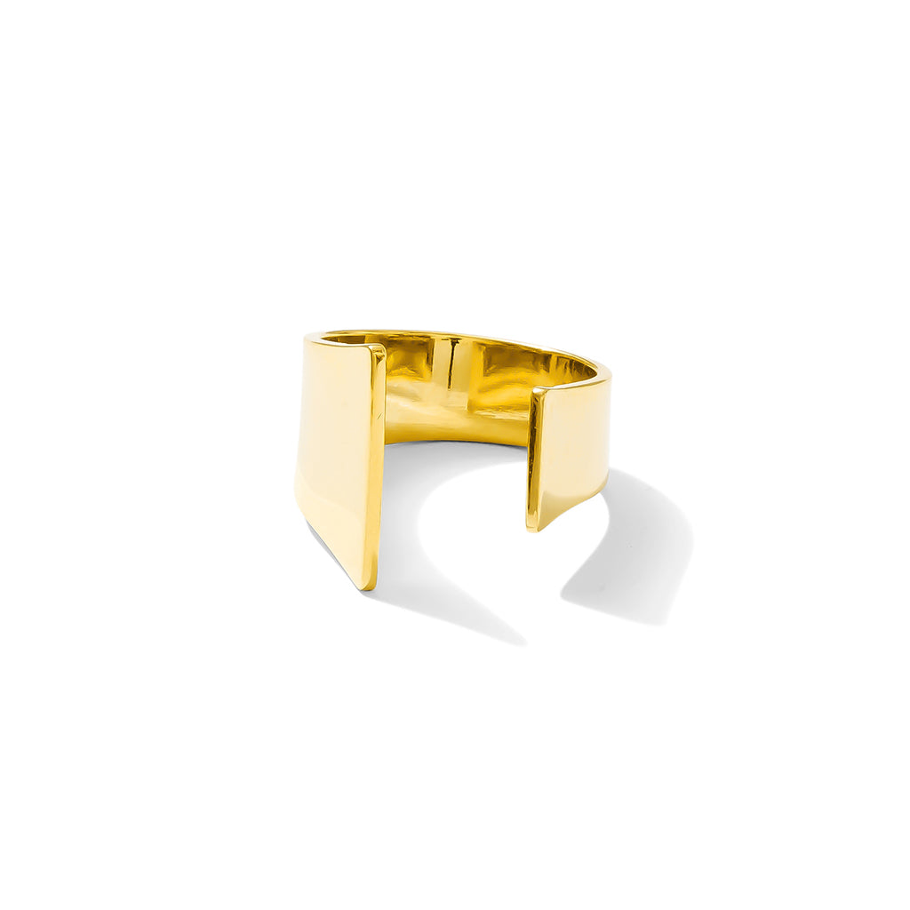 Square Mraba Ring Artisan Made Brass | Meyelo | Slate + Salt - SLATE + SALT