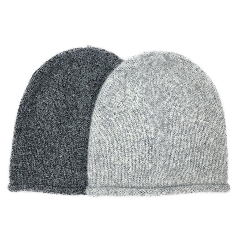 Shop Fair Trade Gray Knit Alpaca Beanies | Slate + Salt - SLATE + SALT