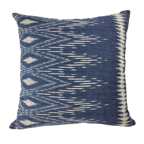 Fair Trade Indigo Dyed Ikat Pillow Cover | Slate + Salt - SLATE + SALT