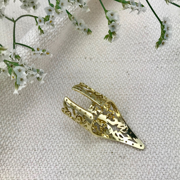 Khmer Pattern Statement Rings Handmade in Cambodia | Slate + Salt ...